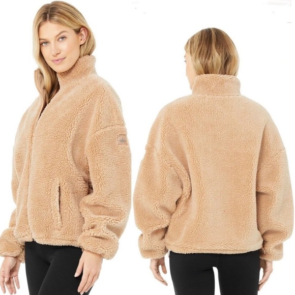 ALO Yoga | Jackets & Coats | Alo Yoga Foxy Sherpa Jacket Euc | Poshmark
